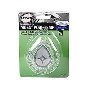 Danco Posi-Temp Faucet Handle for Moen, Tub/Shower, Clear Acrylic (10302), Pack of 1