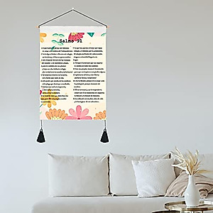 Salmo 91 En Español 13"x19", Salmo 91 En Español Para Pared, Cuadros Cristianos Para Pared En Español, Psalm 91 Wall Art, Christian Wall Decor In Spanish, Decoraciones Para Cuartos (Salmo 91)