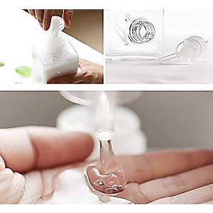 Pump Bottle, 15oz/450ml Refillable Plastic Empty Lotion Soap Dispenser Liquid Container for Shampoo or Body Wash, 2 Pack Clear