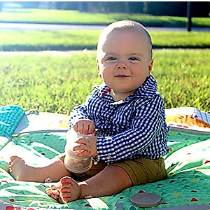 LITTOES Food Pots 3oz Baby Food Storage Containers for Parents On The Go Blue 2-pack