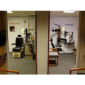 Premium Fluorescent Light Covers | Block UV| Block Glare to Help Reduce Headaches, Eyestrain, Seasonal Depression | Supports Focus and Clarity | Work, Office, Home