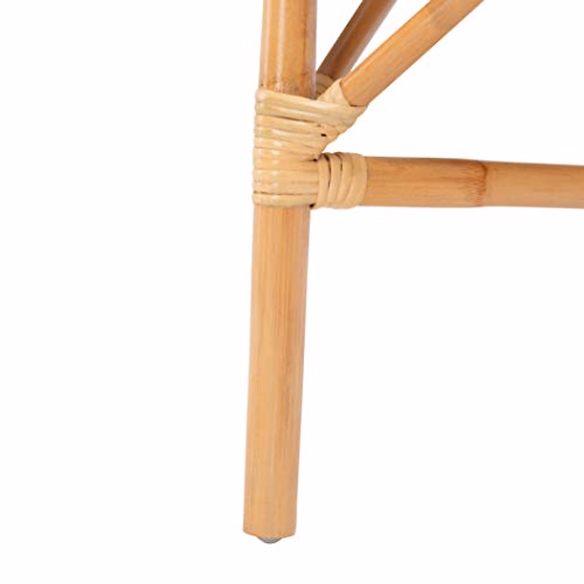 SAFAVIEH Home Collection Olivia Rattan Cushion Accent Chair, Natural/White