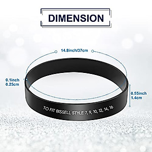 KEEPOW Style 7/9/10 P/N 3031120 Replacement Belt for Bissell Vacuum, 4 Pack