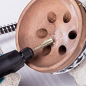 THEKBS 24Pcs Stone Carving Set Diamond Burr Set, Rotary Grinding Burrs Engraving Bits Set with 1/8-inch Shank Universal Fitment Rotary Tool Accessories for Carving, Grinding, Polishing, Engraving