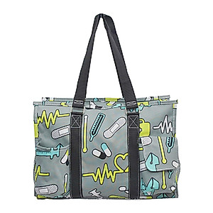 NGIL All Purpose Organizer Medium Utility Tote Bag 2019 Collection (Nurse Black)