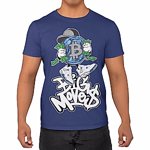Jordan 4 B-Coin Big Moves - Midnight Navy T-Shirt to Match Men's Sneakers, Jordan 4s Midnight Navy Tee to Match Men's Shoes