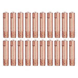 Welding Nozzle, Good Conductivity 20Pcs Contact Tip for Welder for Industry for CO2