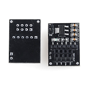 Makerfire 4pcs NRF24L01+ Breakout Adapter with on-board 3.3V Regulator for NRF24L01+ Wireless Module