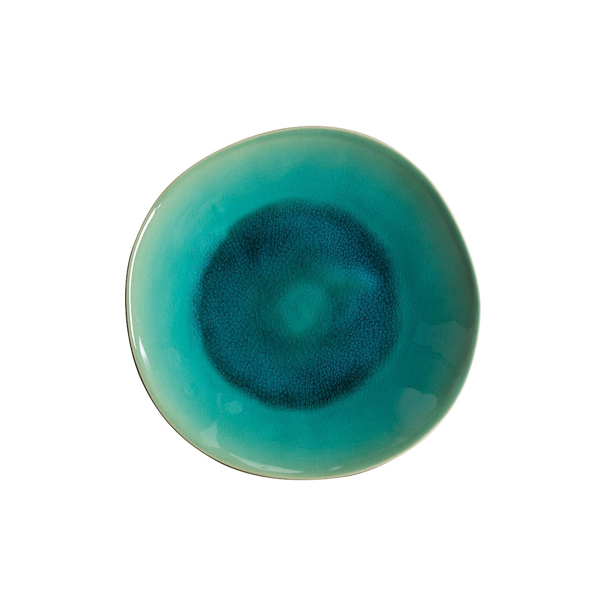 Costa Nova Ceramic Stoneware 10'' Soup Pasta Plate - Riviera Collection, Azur (Blue) | Microwave & Dishwasher Safe Dinnerware | Food Safe Glazing | Restaurant Quality Tableware