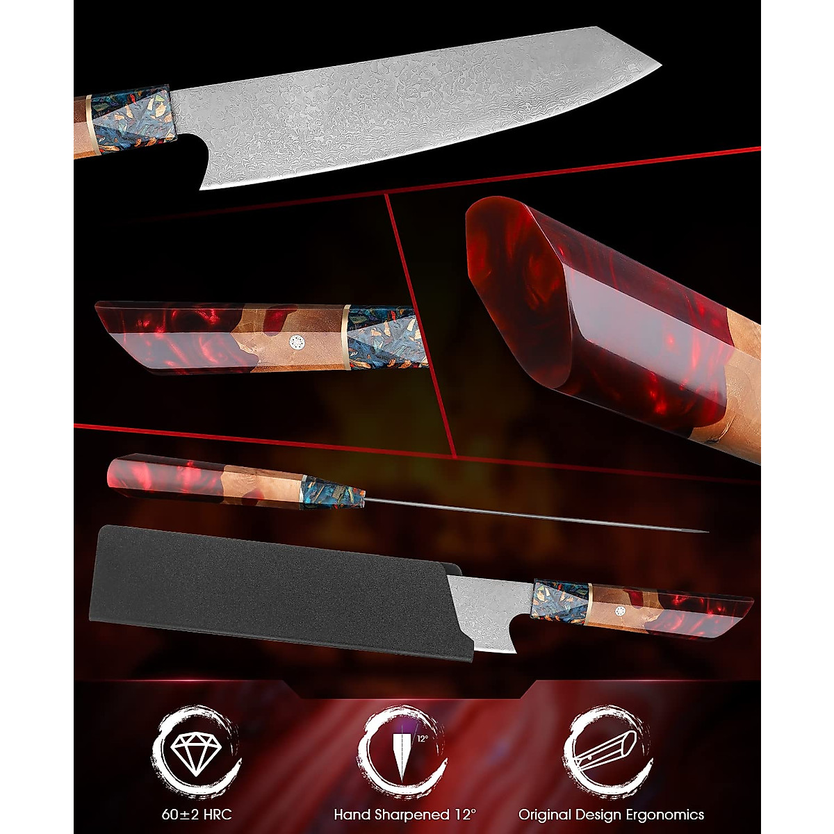Huusk Premium Slicing Knife Bundle with Professional Meat Cutting Knife
