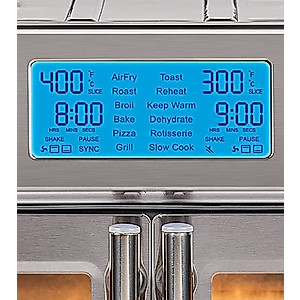 Emeril Lagasse Everyday French Door 360 Air Fryer, 25-QT Capacity, Dual Temperture Zone cooks 2 different ways, Stainless Steel