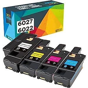 Do it Wiser Remanufactured Toner Cartridge Replacement for Xerox WorkCentre 6027 6025 Phaser 6022 6020 (1 Black 106R02759 1 Cyan 106R02756 1 Magenta 106R02757 1 Yellow 106R02758) 4Pack