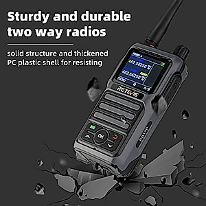 Retevis RB17P GMRS Handheld Radio,30 CH Long Range Walkie Talkie for Adults,SOS Siren,NOAA Weather Receiver Scan,2200mAh Rechargeable Two Way Radios for Off Road Camping Hiking (2 Pack)
