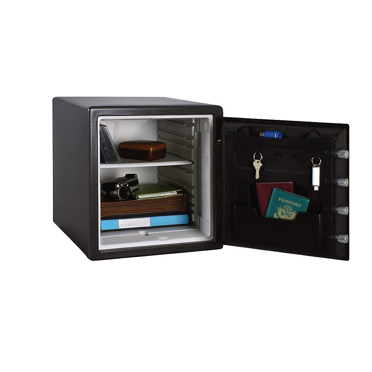 SentrySafe Fireproof Steel Home Safe with Digital Keypad Lock, Secure Valuables, Jewelry and Documents, 1.19 Cubic Feet, 17.8 x 16.3 x 19.3 inches, SF123ES