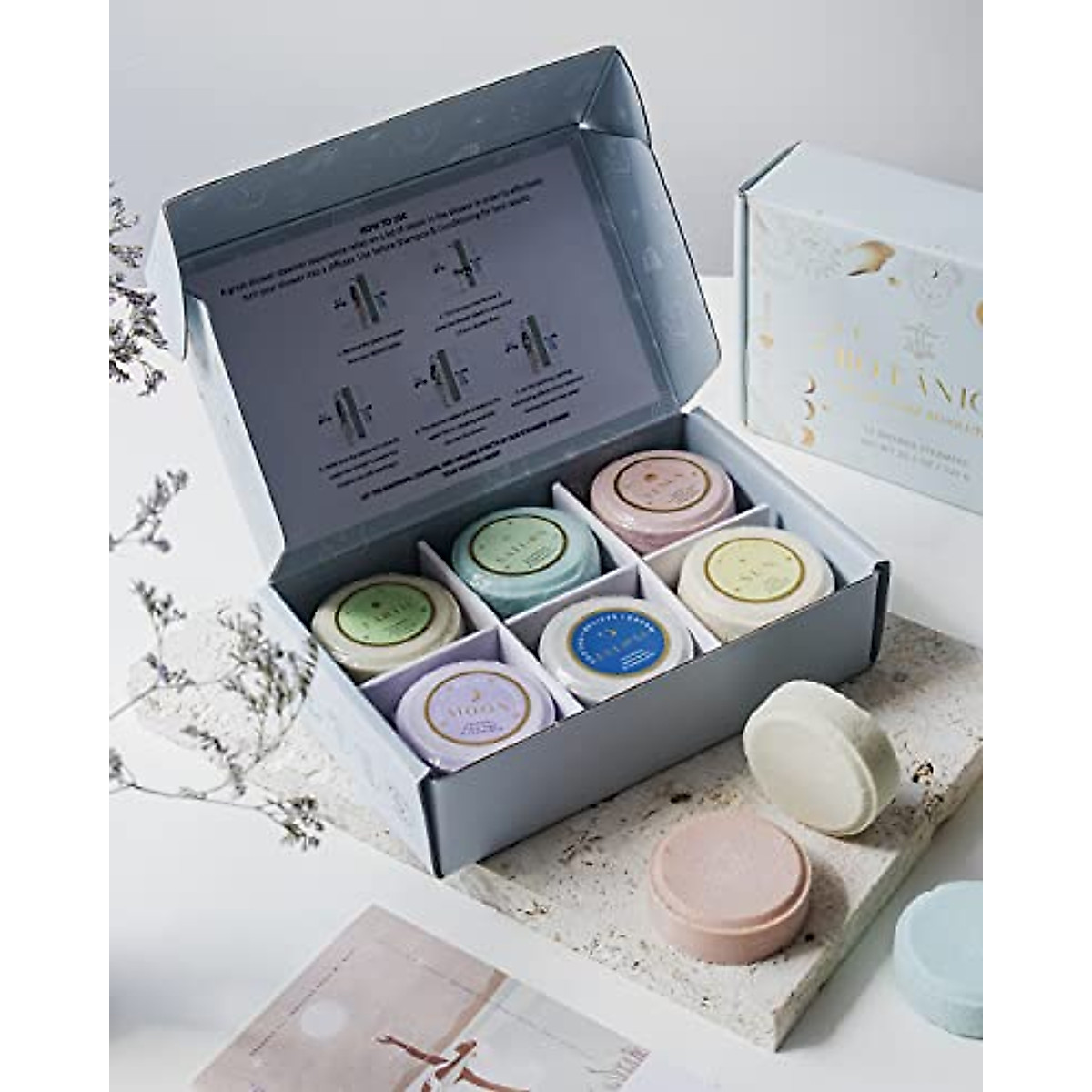 Shower Steamers Gift Set - Shower Bombs Aromatherapy, Variety Pack of 12 Shower Tablets with Essential Oils, Spa Gifts for Mom, Shower Gifts for Women, Made in USA by Atma Botanica