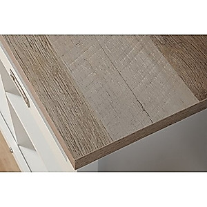 Sauder Adept Storage Credenza, Soft White finish