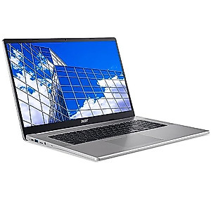 Acer Chromebook Laptop 17inch Screen - Google Chromebook 2023 - Long Battery Life - Wi-Fi6 - Numeric Keyboard - USB C - Webcam - School Laptop for Adults (4GB RAM |128GB eMMC+32GB SD Card)