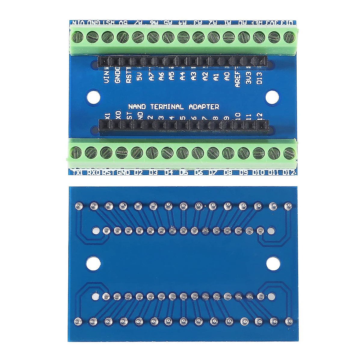 AITRIP 10PCS Nano Terminal Adapter Shield Expansion Board Compatible with Arduino Nano V3.0 AVR ATMEGA328P-AU Module