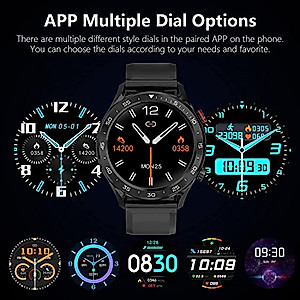 Bebinca GT2 Pro Smart Watch for Men (Make/Receive Call), SpO2/Real-time Heart Rate/Sleep Monitor/Voice Assistant Fitness Tracker, Built-in MP3 Player for iPhone Samsung Android Phone