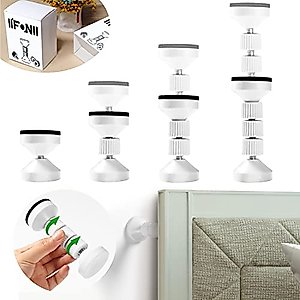 MuroMucci Headboard Stoppers for Wall Adjustable Bed Frame Anti-Shake Tool Furniture Anchor to Wall Bed Frame Wall Bumper Guards Protectors Bumper Bed Post Stoppers