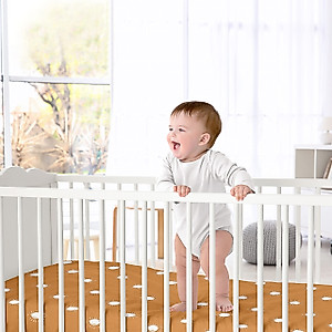 Sweet Jojo Designs Pumpkin Boho Sun Boy or Girl Fitted Crib Sheet Baby or Toddler Bed Nursery - Orange and White Bohemian Celestial Sky Desert Sunshine Outdoors Nature Gender Neutral