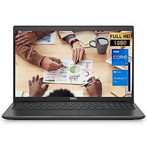Dell Newest Business Laptop Latitude 3520, 15.6" FHD Display, Intel i7-1165G7, 32GB RAM, 1TB SSD, Webcam, USB-C, HDMI, Wi-Fi 6, Windows 11 Pro