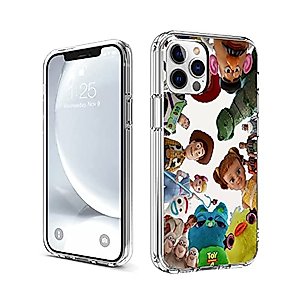 Funny Designed for iPhone 13 Pro Max Case for Men/Women/Girl/Boy, Clear Soft TPU Case with 4 Corners Shockproof Protection (Cute-Funny-Toy-Story)