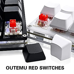 BTXETUEL Newhui 12 Key Mechanical Gaming Keyboard One Handed Keypad USB-C Wired OSU Keypad Programmable and Hot Swappable Keyboard.