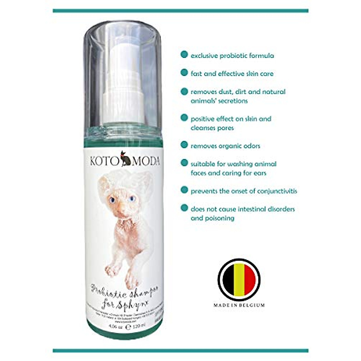 Kotomoda Probiotic Shampoo for Sphynx Cats (4.22)