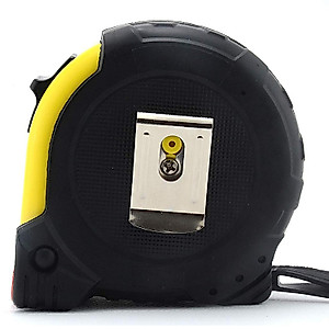 Zabiki Measuring Tape Measure, 25 Ft Easy to Read Decimal Retractable Dual Side Ruler with Metric and Inches, for Surveyors, Engineers and Electricians, with Magnetic Tip and Rubber Protective Casing