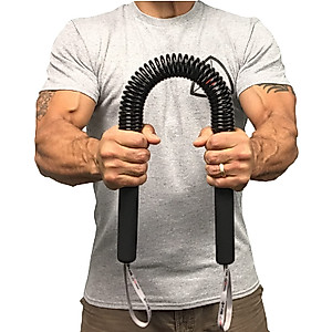 Core Prodigy Python Power Twister Bar - Upper Body Exercise for Chest, Shoulder, Forearm, Bicep and Arm Strengthening Workout Equipment (40-100 lb)