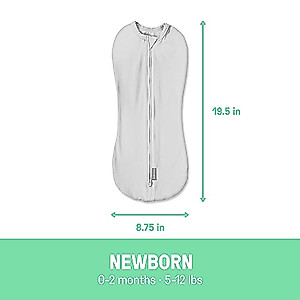 SwaddleMe by Ingenuity Pod - Size Large, 3-6 Months, 2-Pack (Peekaboo Panda)