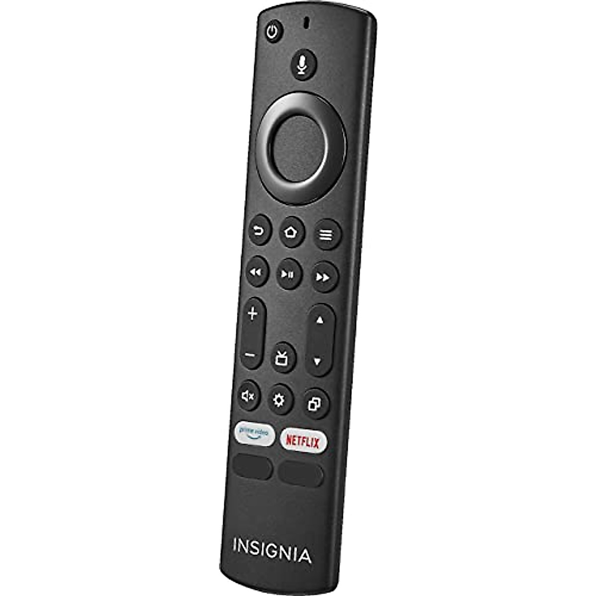 Insignia Remote (NS-RCFNA-21 Rev E) with Microphone for Fire TV - Black (Renewed)