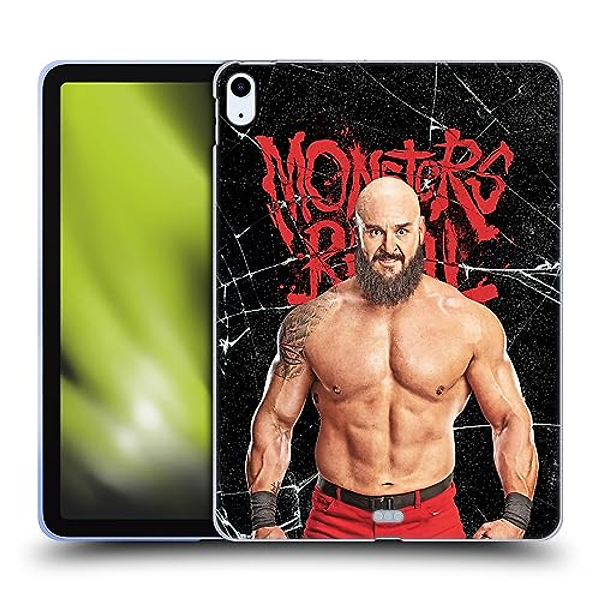 Head Case Designs Officially Licensed WWE Monsters are Real Braun Strowman Soft Gel Case Compatible with Apple iPad Air 2020/2022
