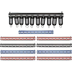 BARSKA AF13684 Labeled Key Shelves w/ 101-200 Numbered Hooks for Key Cabinets