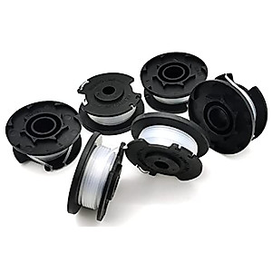 QUASION Weed Eater String for Hyper Tough HT-19-401-003-06 & HT-19-401-003-07,String Trimmer Line 0.065" 16 Feet,20V Max Weed Eater Spool Replacement,6 Pack