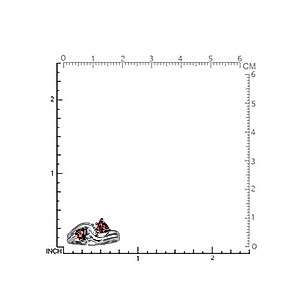 Silvershake Natural Garnet and White Topaz 925 Sterling Silver 3 Lines Ring Size 6.5