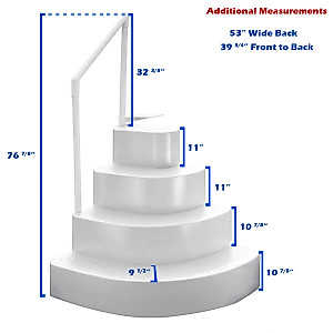 Aqua Select Resin Step in a Box Blue | Ultra Sturdy Steps…