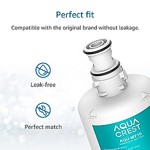 AQUACREST F-201R Filter Cartridge, NSF/ANSI 42 Certified, Replacement for F-201R Filter Cartridge (Pack of 2), Model No.WF10