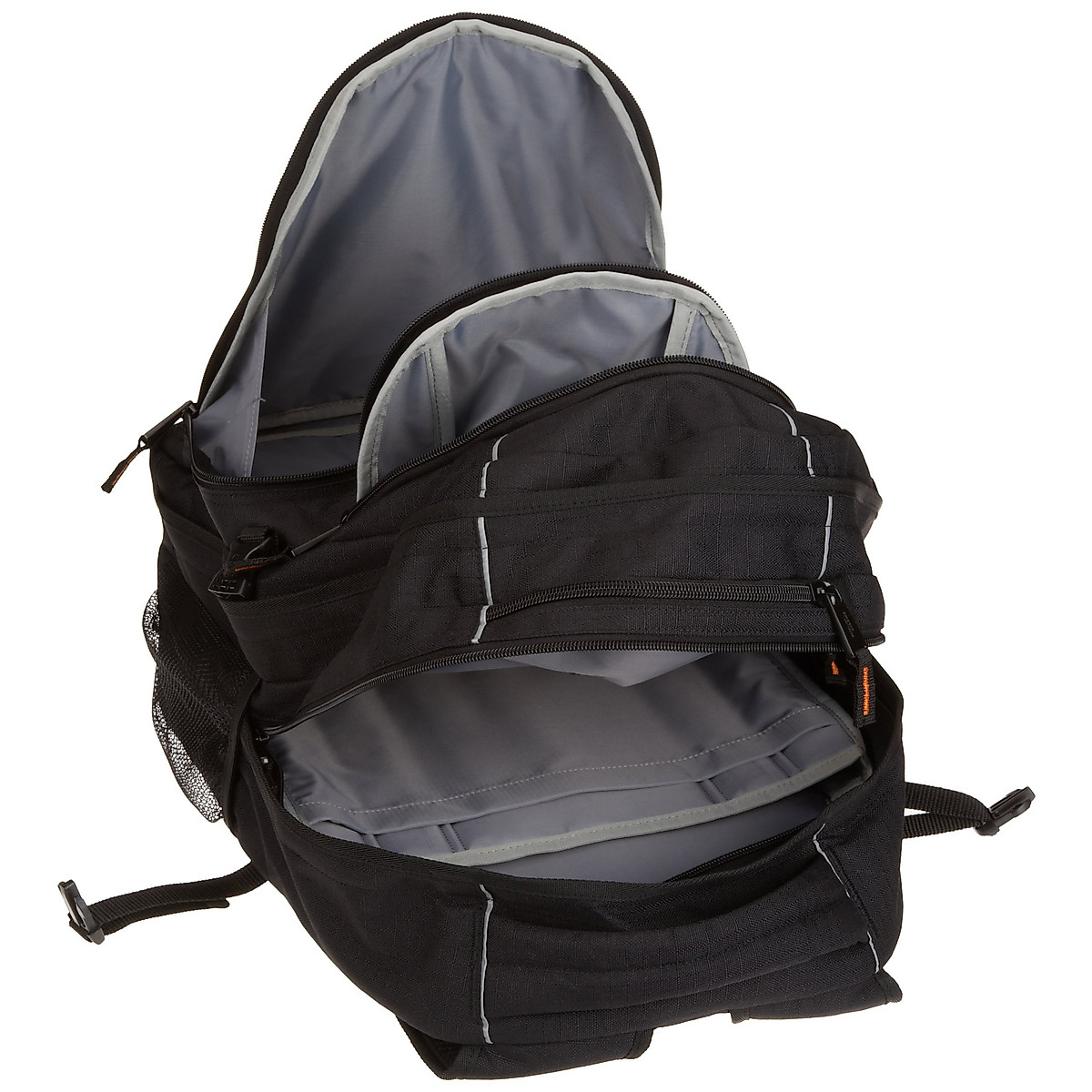 Amazon Basics Laptop Computer Backpack with padded shoulder straps and Organizational compartments (Black) & Ergonomic Wireless Mouse - DPI adjustable - Black