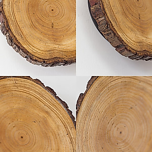 SKIVTGLAMP Cracked Tree-Ring Wood Wall Sconce Rechargeable Battery Operated LED PIP Motion IR Sensor Wall Lamp, No Drilling Cordless Hand Crafted for Rustic Home Decor Backdrop Landscape Customizable