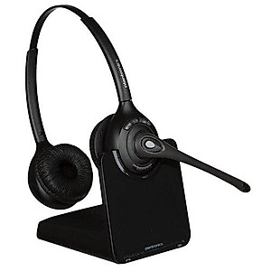 Plantronics CS520 Wireless Headset System Bundle With Headset Advisor Wipe (Renewed)
