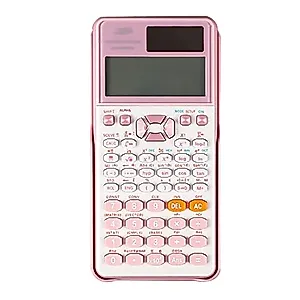 Desktop Calculator Multifunction Function Calculator Student Math Calculator Financial Calculator Scientific Calculators (Color : Pink, Size : 16 * 8cm)
