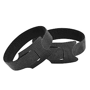 ALEKOR Microphone Stand Cable Clips - Boom Pole Cable Clips Clamp Plastic Mount - Multiple Sizes with Cable Ties (32 PCS)