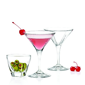 Barski Martini - Glasses - Classic Clear - Set of 6 - Stemmed Made in Europe - 5 oz.