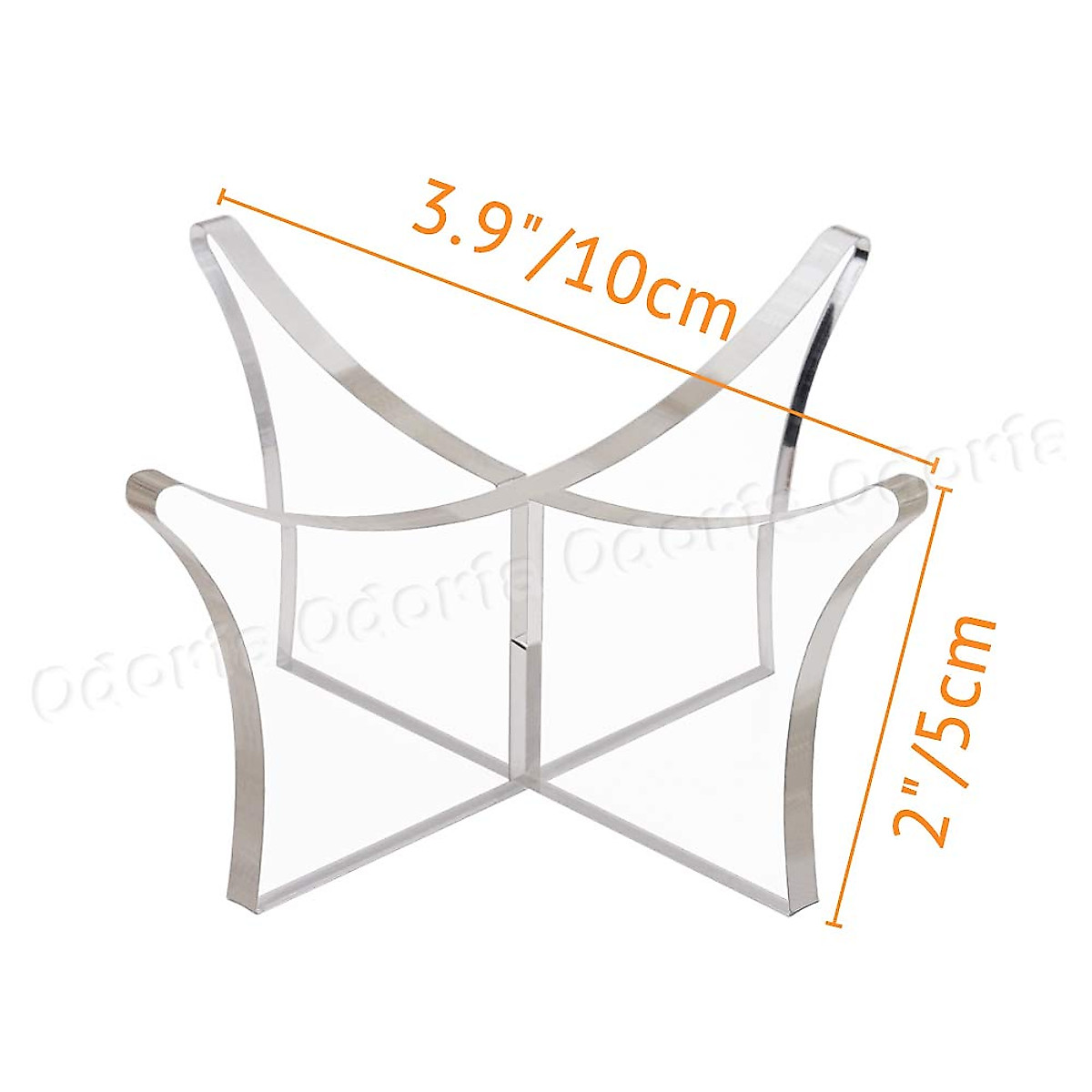 Odoria 3pcs Transparent Stand Holder for Football Basketball Volleyball Ball Pedestal