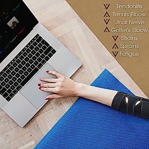 Corpower Elbow Brace,Ulnar Nerve Entrapment Brace, Elbow Immobilizer Brace,with 2 Removable Metal Splints,Elbow Brace for Tendonitis and Tennis Elbow Fit Women & Men