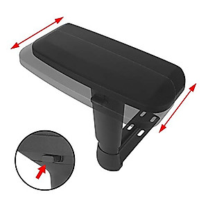 Replacement Adjustable Arms Armrest Pair Upright Bracket with Pads Fits Most Gaming Chairs (4D)