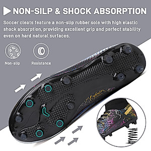 Soccer Cleats Mens Football Cleats Women Tacos de Futbol para Hombre Zapatos de Futbol para Hombres Futsal Shoes Outdoor Soccer Shoes for High Top Football Cleats Men Football Boots AG/FG