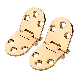 Dewell 2 Pcs 180 Degree Folding Flip Top Hinges, for Sewing Machine Table/Butler Table/Folding Table,FTH180